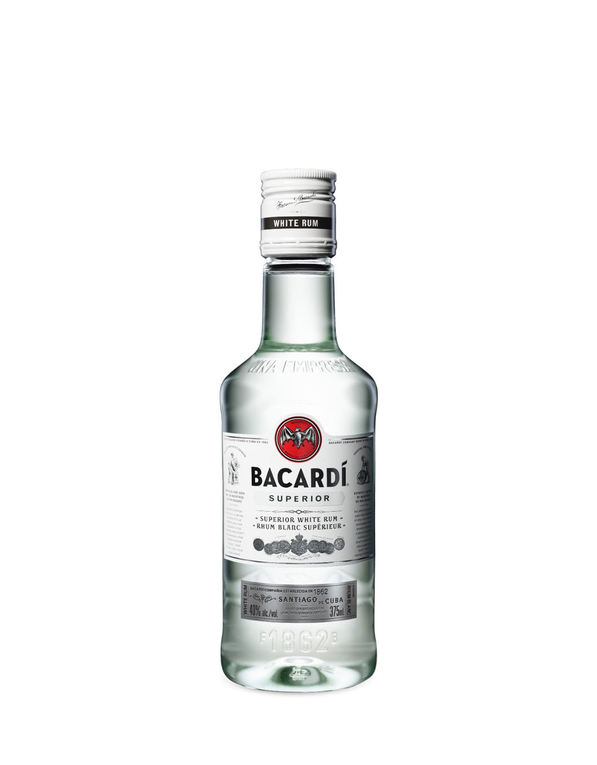 Bacardi White Rum - 375 ml - ZYN THE WINE MARKET LTD.